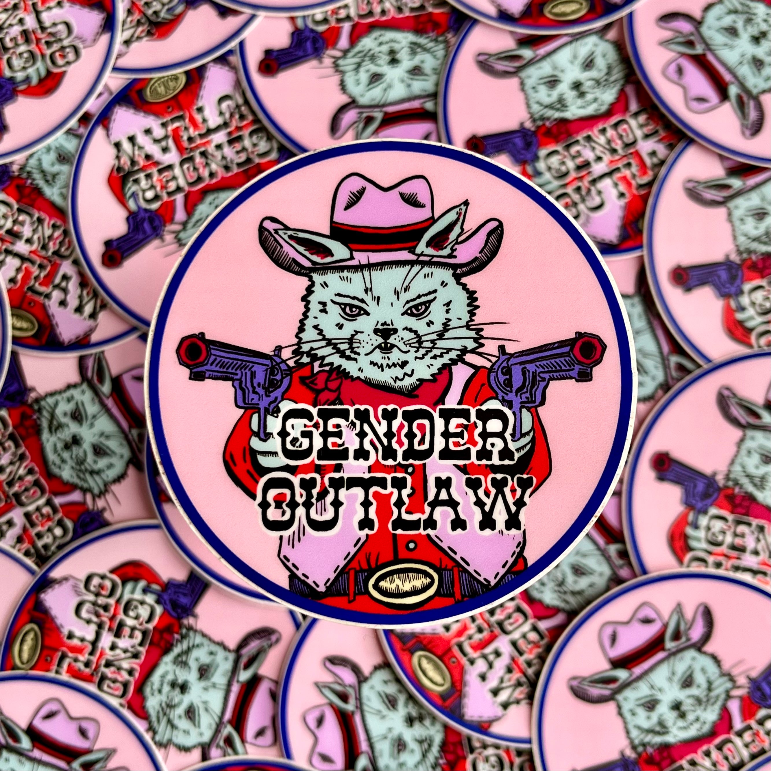 ‘Gender Outlaw’ Sticker – wigdogpress